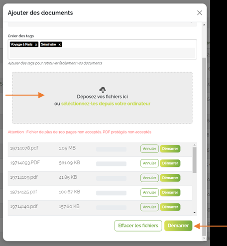 Déposer et transmettre des documents – iDocus